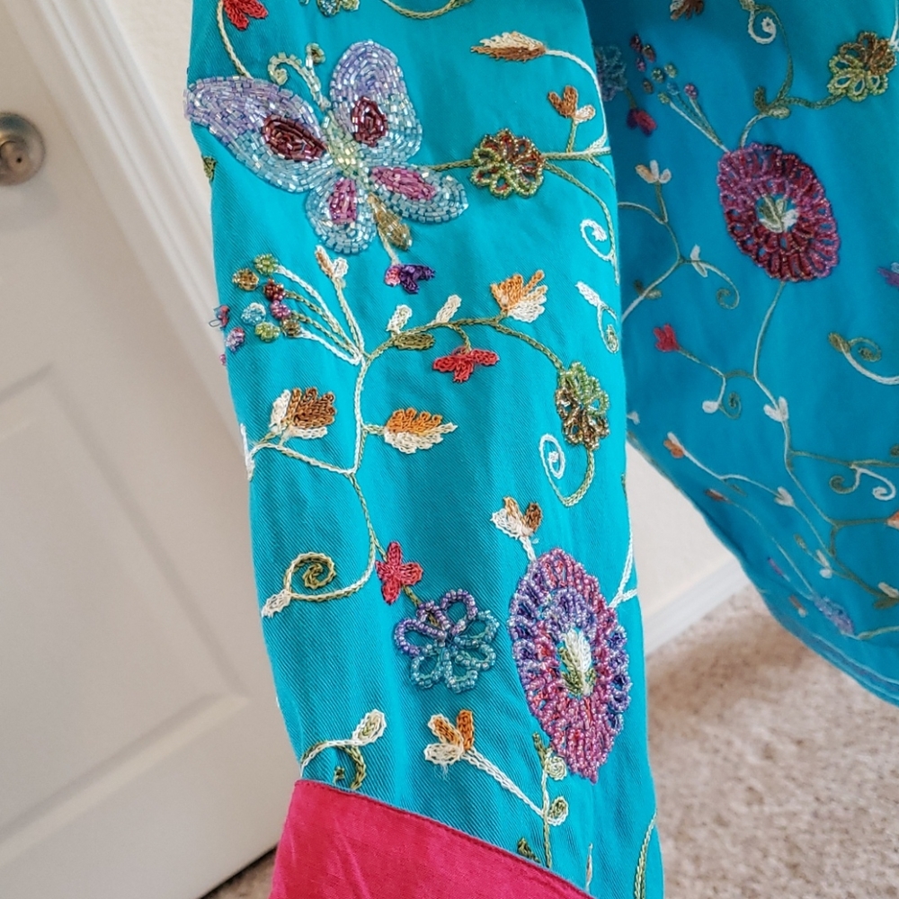 Quaker Factory Embroidery And Beaded Jacket - Gem